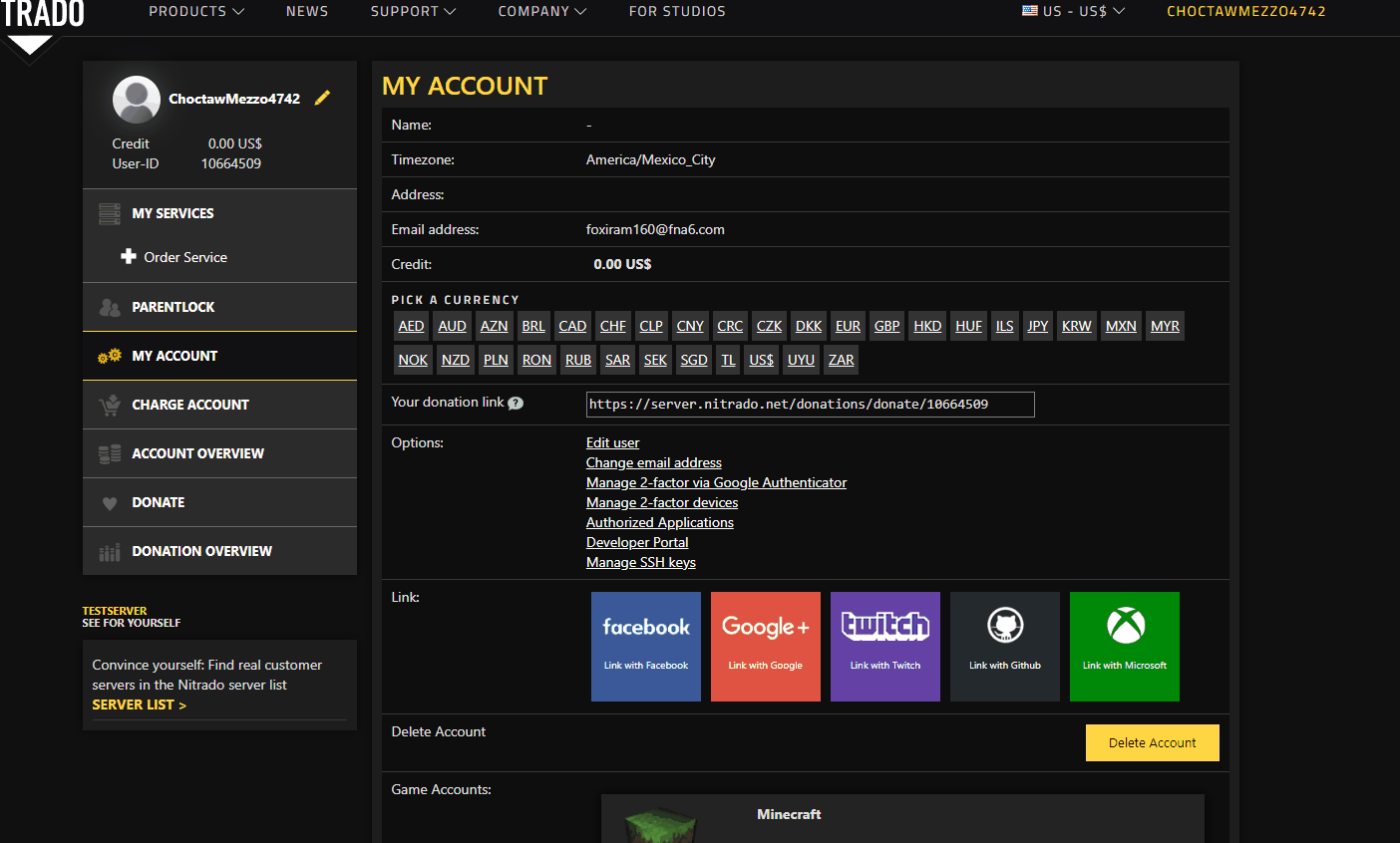How to Delete Your Nitrado Account | NITRADO